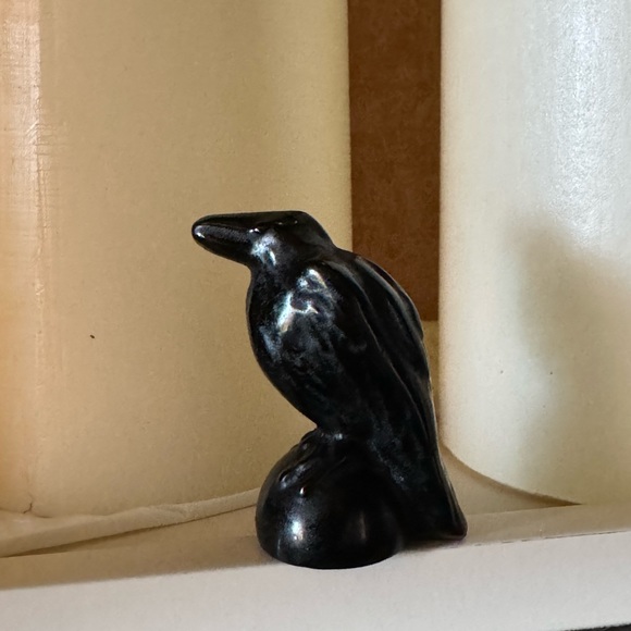 Accents | Solid Obsidian Raven Vintagestyle Sculpture Desk Decor | Poshmark
